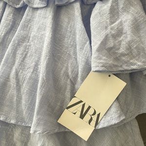 Zara | Tops | Zara Ruffled Top Off Shoulder | Poshmark